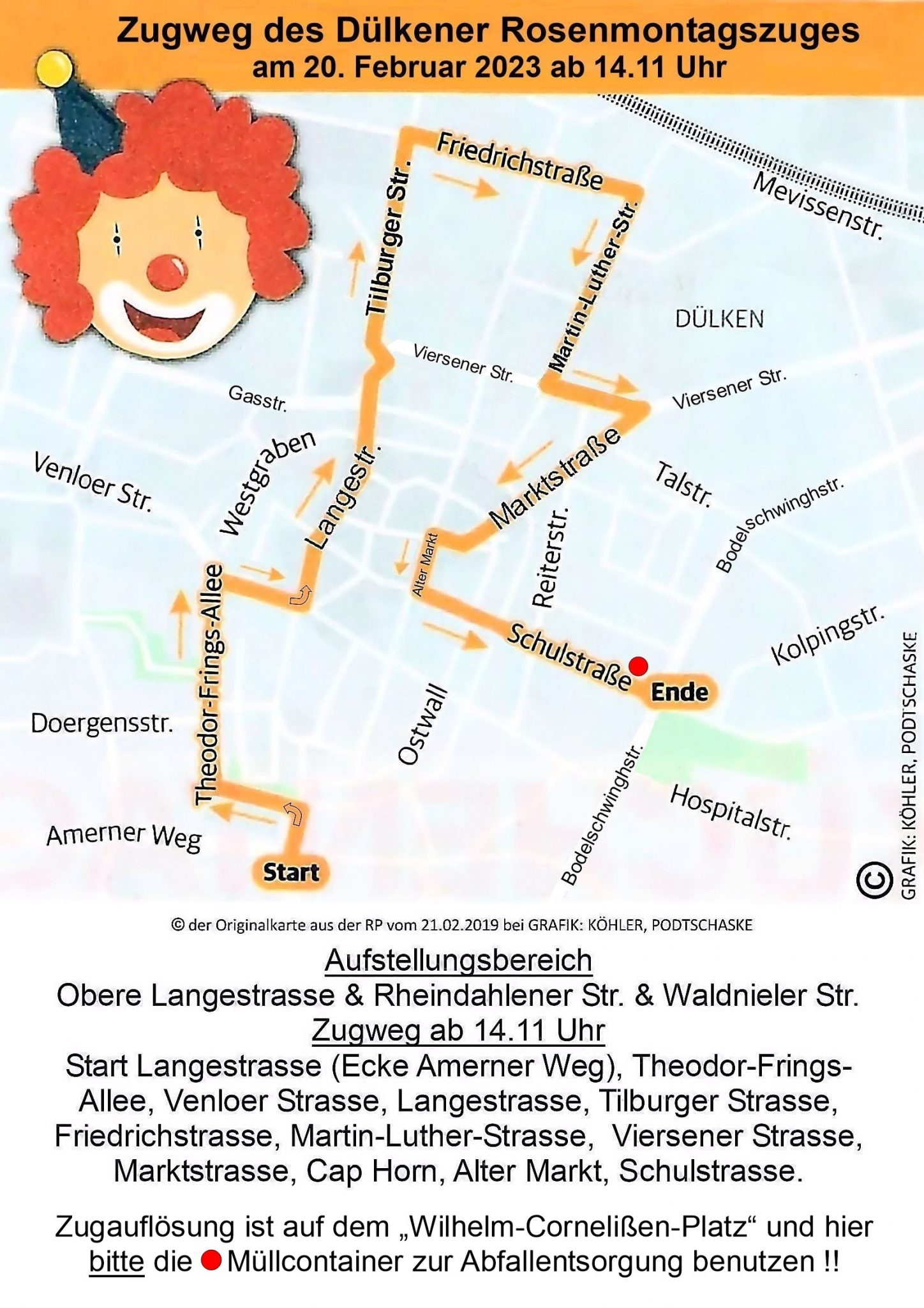 RosenmontagszugwegVaterstädtischer Verein